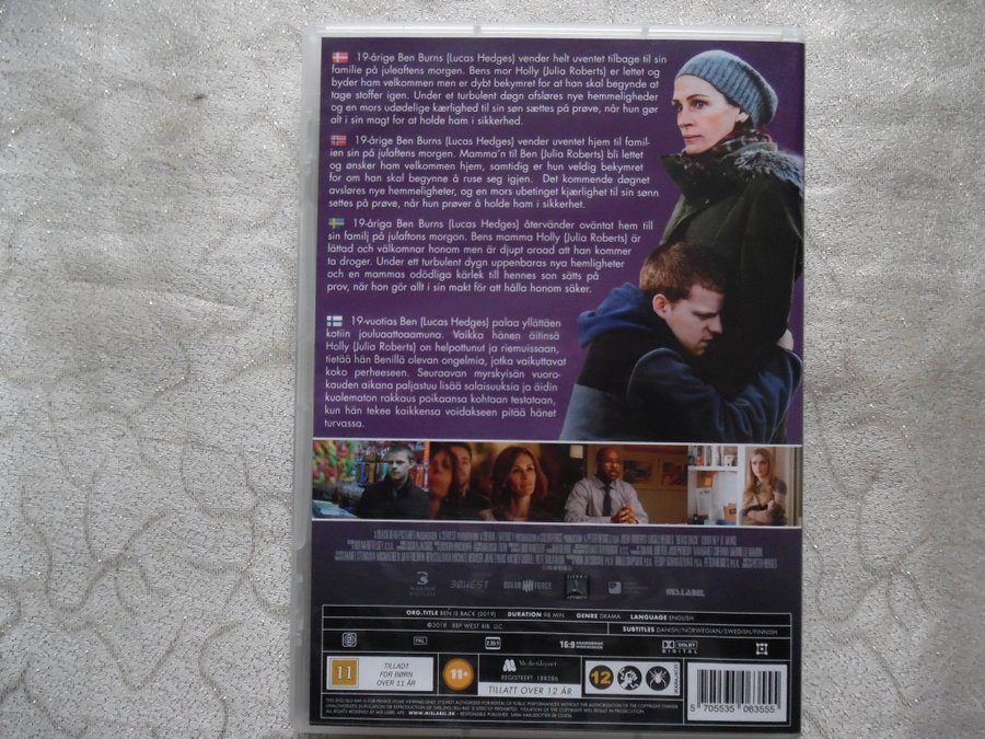 BEN IS BACK. JULIA ROBERTS, LUCAS HEDGES. DVD m.. | Köp på Tradera (706532977)