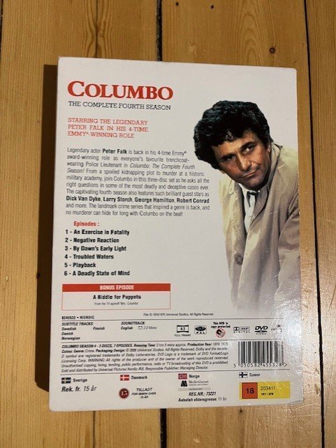 COLUMBO-SÄSONG 4-DVD-Peter Falk-Kate Mulgrew-St.. | Köp på Tradera ...