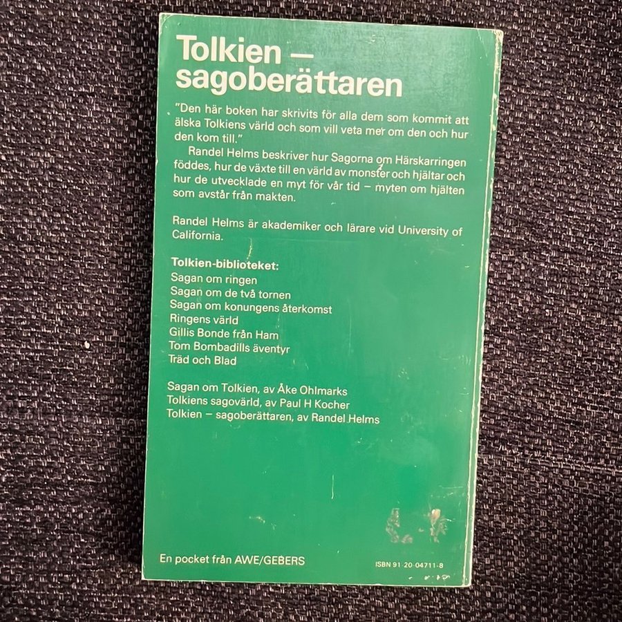 Tolkien - sagoberättaren av Randel Helms | Köp på Tradera (695070993)