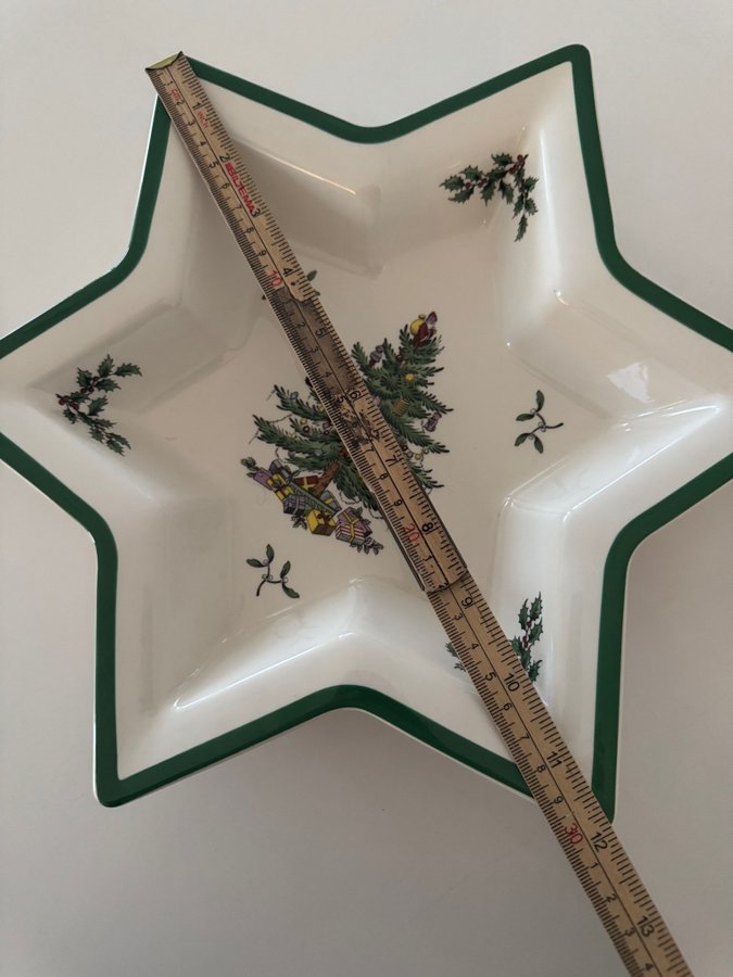 Spode Christmas Tree Stjärnformad fat | Köp på Tradera (713521172)