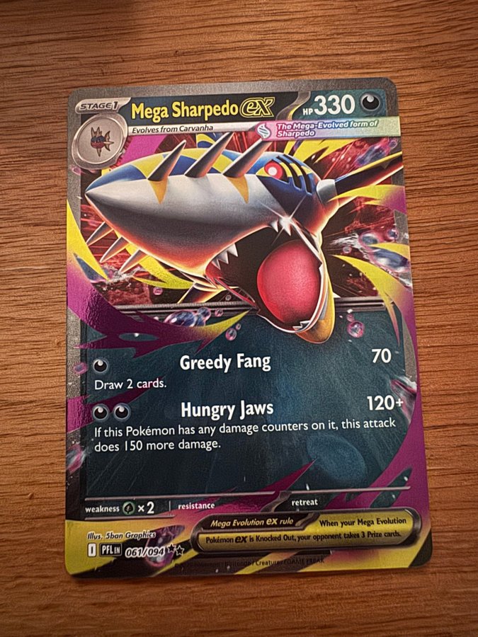 Mega Sharpedo EX - 061/094 Phantasmal Flames | Köp på Tradera (702340708)