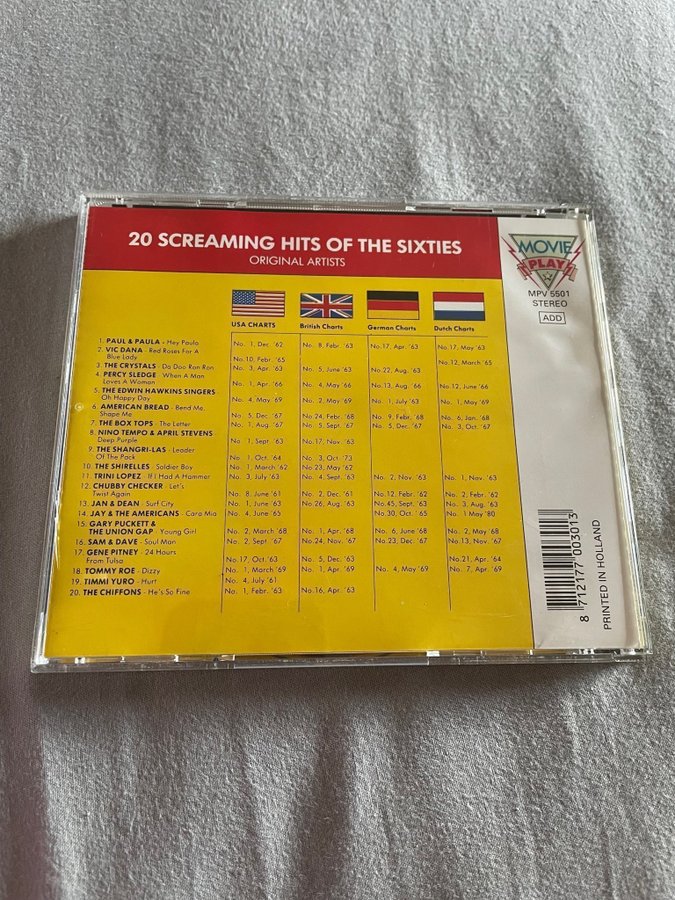 20 screaming hits of the sixties CD - The Cryst.. | Köp på Tradera ...