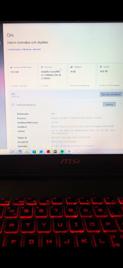 MSI Gaming Laptop | Köp på Tradera (709840136)