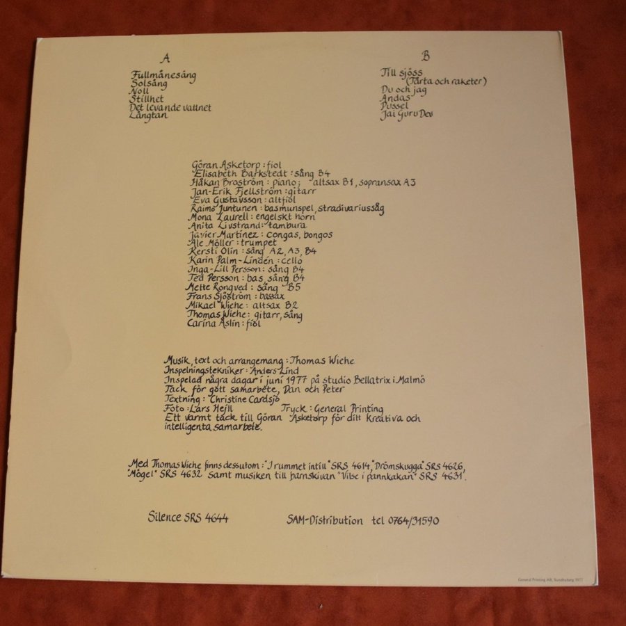 Se produkter som liknar LP: Thomas Wiehe - Tårta och .. på Tradera ...