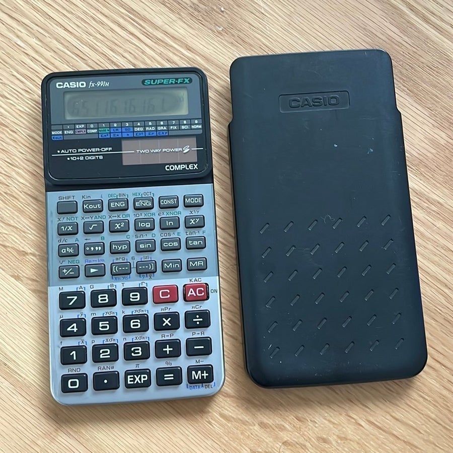 Casio fx-991H Super-Fx Räknare vintage | Köp på Tradera (709459357)