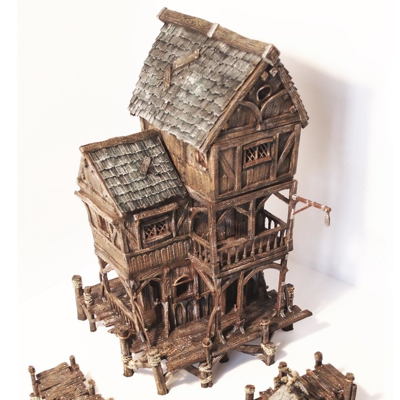 Fisherman's house 5 | modell .. | Köp från Trycka_Tryck på Tradera ...