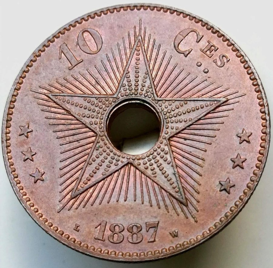 Se produkter som liknar BELGIAN CONGO. 10 Cents 1887 på Tradera (597383054)