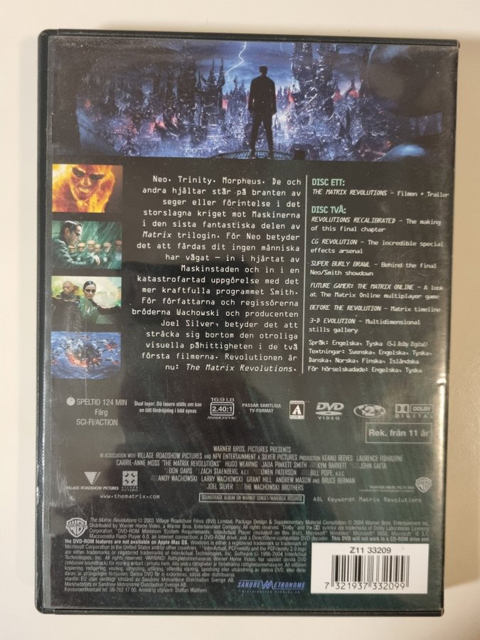 The Matrix Revolutions - DVD | Köp på Tradera (695296245)