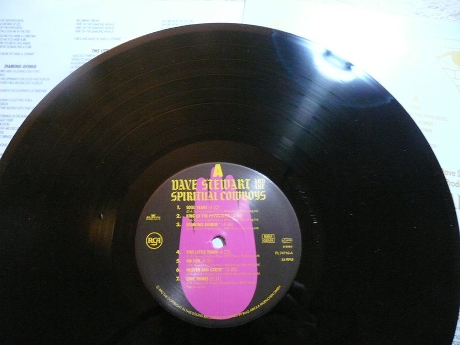 DAVE STEWART - Spiritual Cowboys med innerpåsen | Köp på Tradera ...