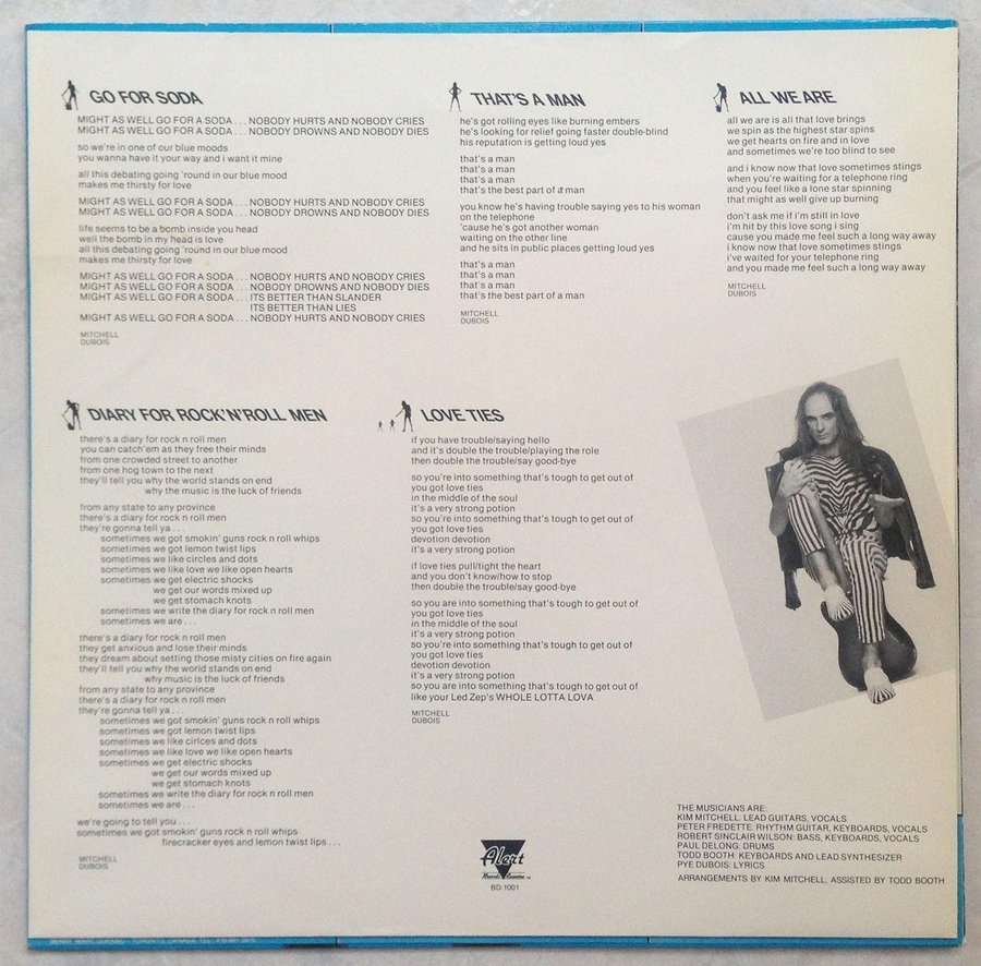 KIM MITCHELL 'Akimbo Alogo' 1984 Canadian LP | Köp på Tradera (573700431)