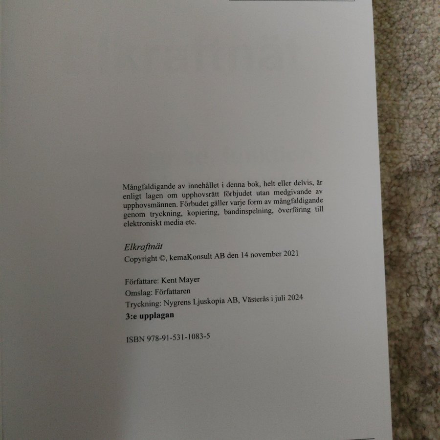 Elkraftnät: Uppbyggnad, funktion, hjälp- och kr.. | Köp på Tradera ...