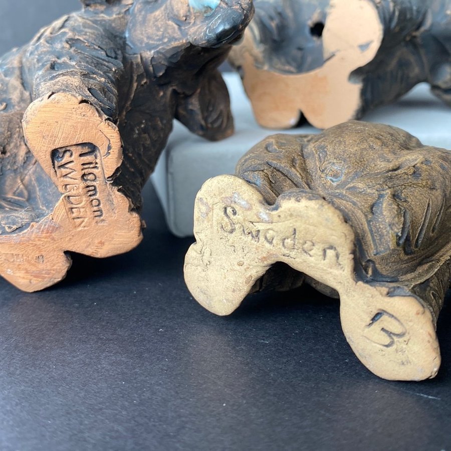 HARRY TILGMAN. FIGURIN, elefant mamma pappa bar.. | Köp på Tradera ...