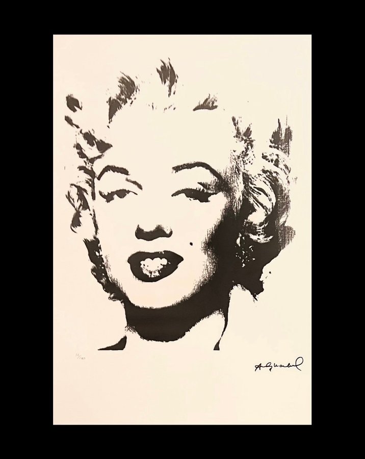 Andy Warhol litografi - Signerad och numrerad -.. | Köp på Tradera ...