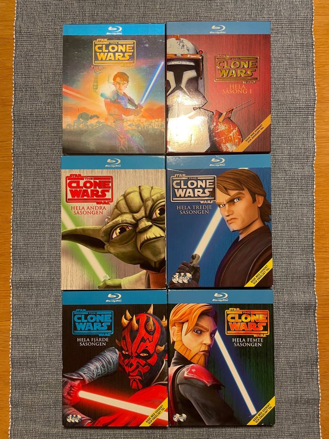 Star Wars: The Clone Wars - Säsong 1-5 + filmen.. | Köp på Tradera ...
