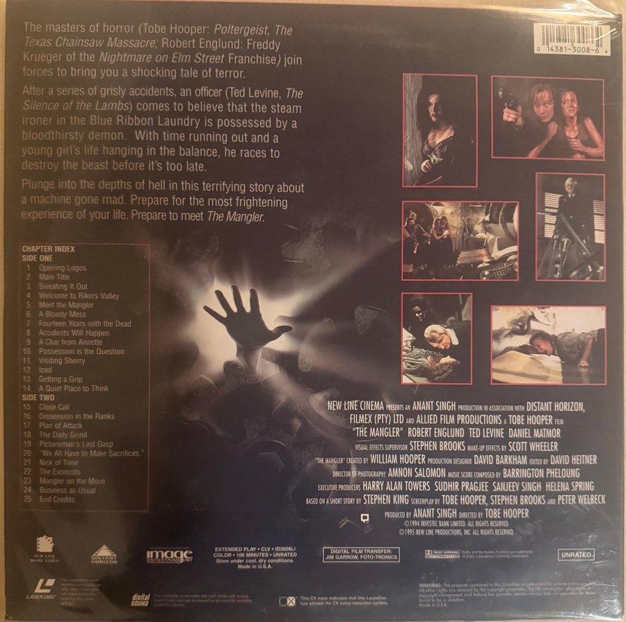 LASERDISC: THE MANGLER & WES CRAVENS NEW NIGHTM.. | Köp på Tradera ...