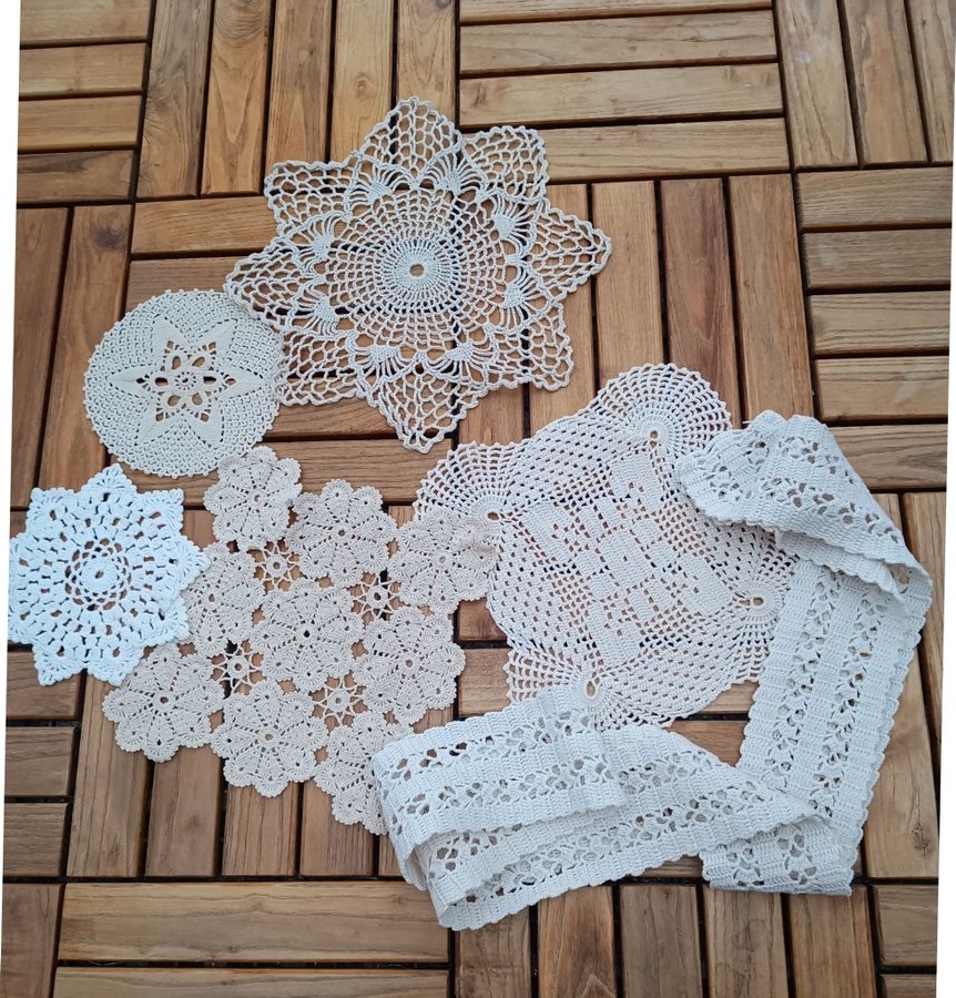 Vintage virkade dukar | Köp på Tradera (701775173)