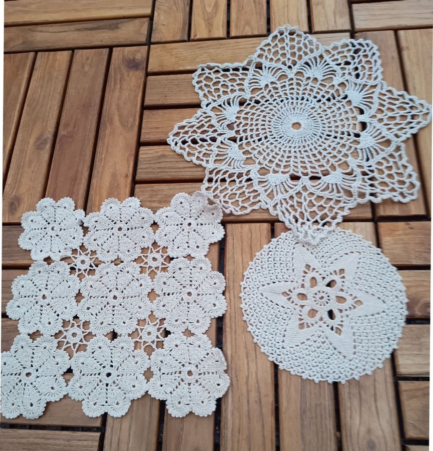 Vintage virkade dukar | Köp på Tradera (701775173)