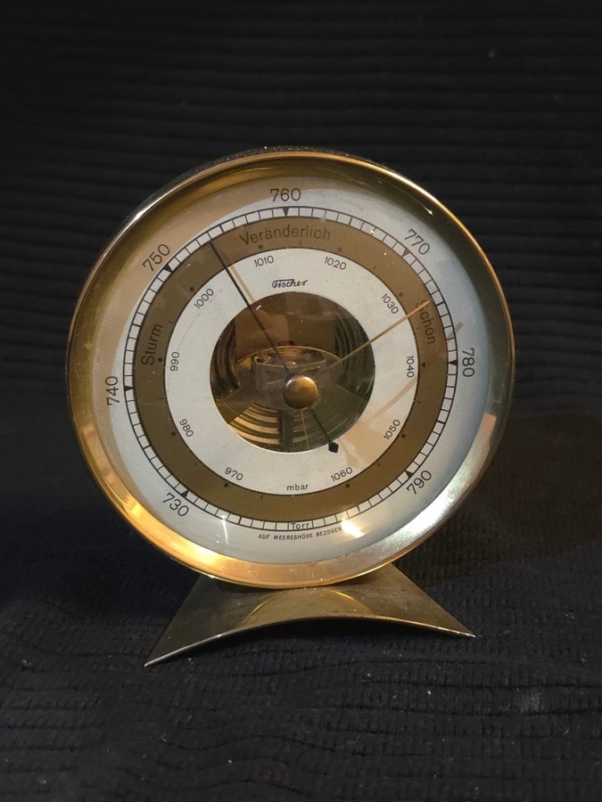 Klassisk Fischer Bordsbarometer - Vintage Tysk .. | Köp på Tradera ...