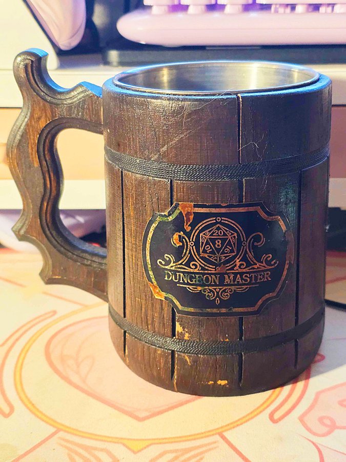 Dungeon Master Wooden Tankard | Köp på Tradera (711346514)