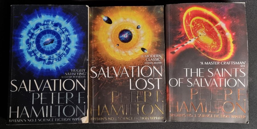 Salvation-trilogy from Peter F. Hamilton in ENG.. | Köp på Tradera ...