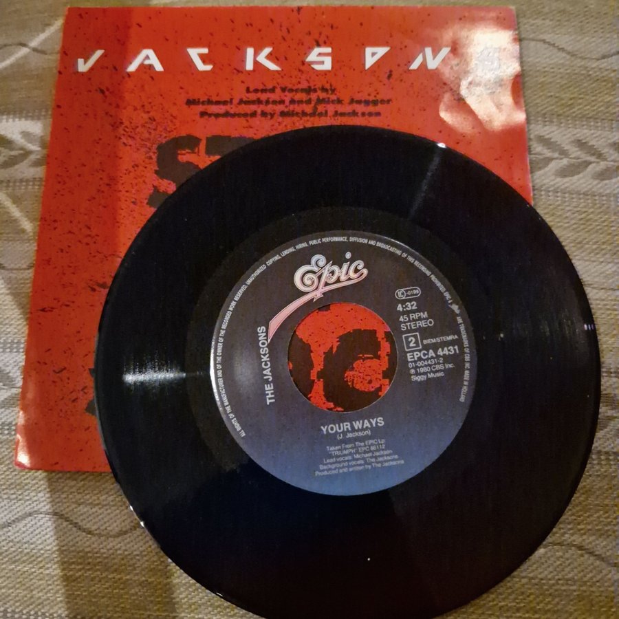 The Jacksons - State of Shock - Vinylsingel | Köp på Tradera (711724521)