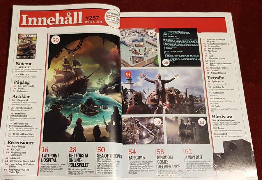 PC Gamer, Nr 257 - April 2018, se fullständig i.. | Köp på Tradera ...