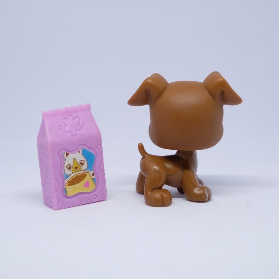 Littlest Pet Shop LPS #83 boxer dog hund brun p.. | Köp på Tradera ...
