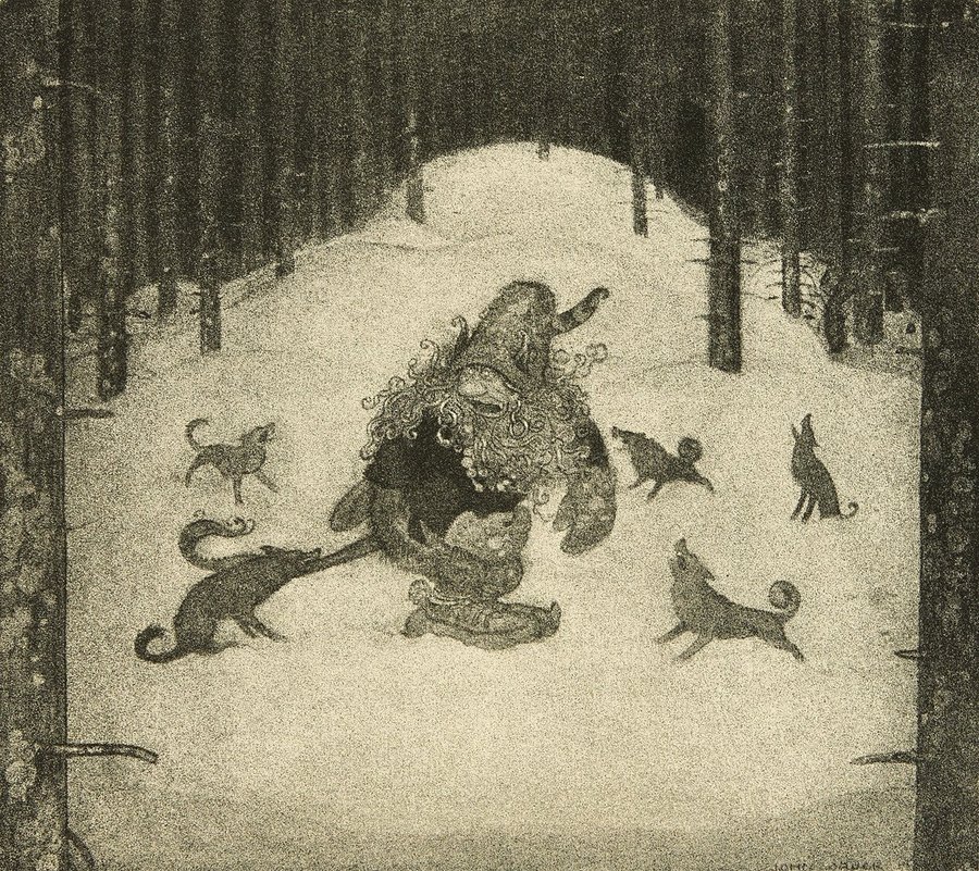 John Bauer Mezzotypi från 1918. Signerad i tryc.. | Köp på Tradera ...