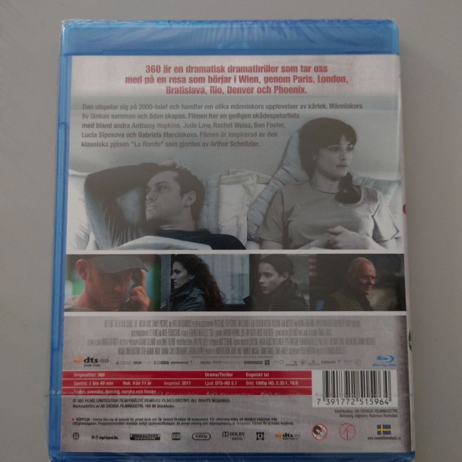 360 - Blu-ray m Anthony Hopkins Jude Law mfl | Köp på Tradera (734232510)