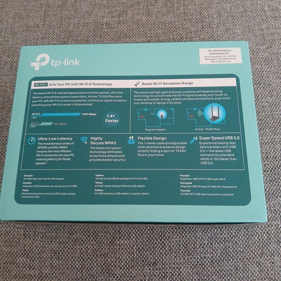 TP-Link AX1800 Archer TX20U Plus Wi-Fi 6 Adapter | Köp på Tradera ...