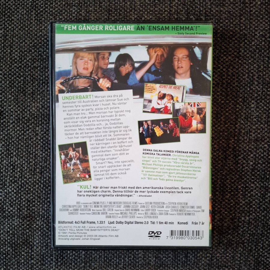Säg Inte till Mamma att Barnvakten är Död DVD C.. | Köp på Tradera ...