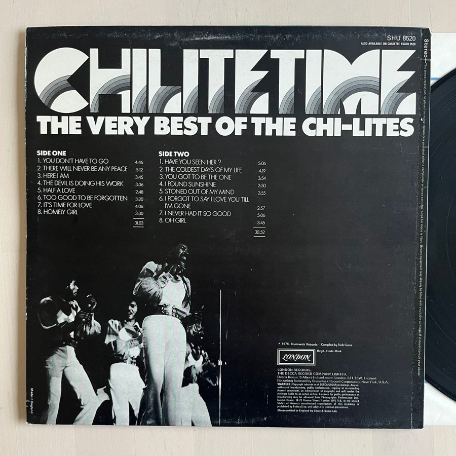 CHI-LITES, Chiletime - Best of Chi-Lite, LP UK .. | Köp på Tradera ...