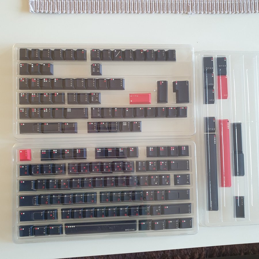 Japanska Katakana Cherry Pbt Dyesub Keycaps 14 Köp På Tradera