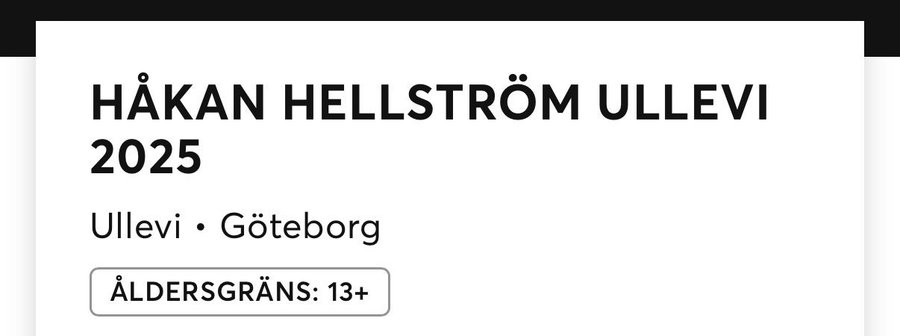 Se produkter som liknar Håkan Hellström ULLEVI 2025 på Tradera (666298659)