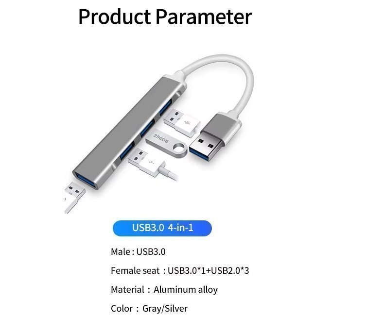 USB HUB 4-Port Splitter Adapter (.. | Köp från FlixShop på Tradera ...