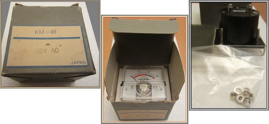 SUFA Kyoritsu KM-48 A.C.V. 150V AC Meter Panel,.. | Köp på Tradera ...