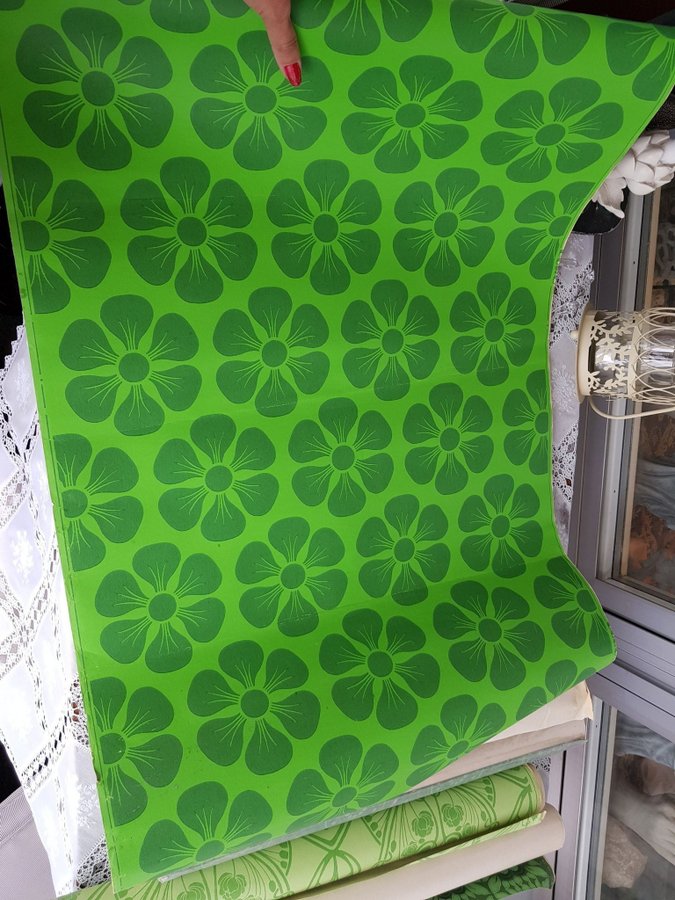 1 rulle retro DURO tapet från 70 talet/tapeter/.. | Köp på Tradera ...