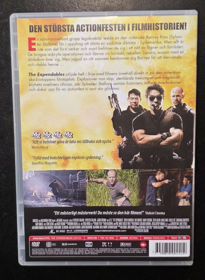 The Expendables 1-3 DVD och Blu-ray | Köp på Tradera (709771981)