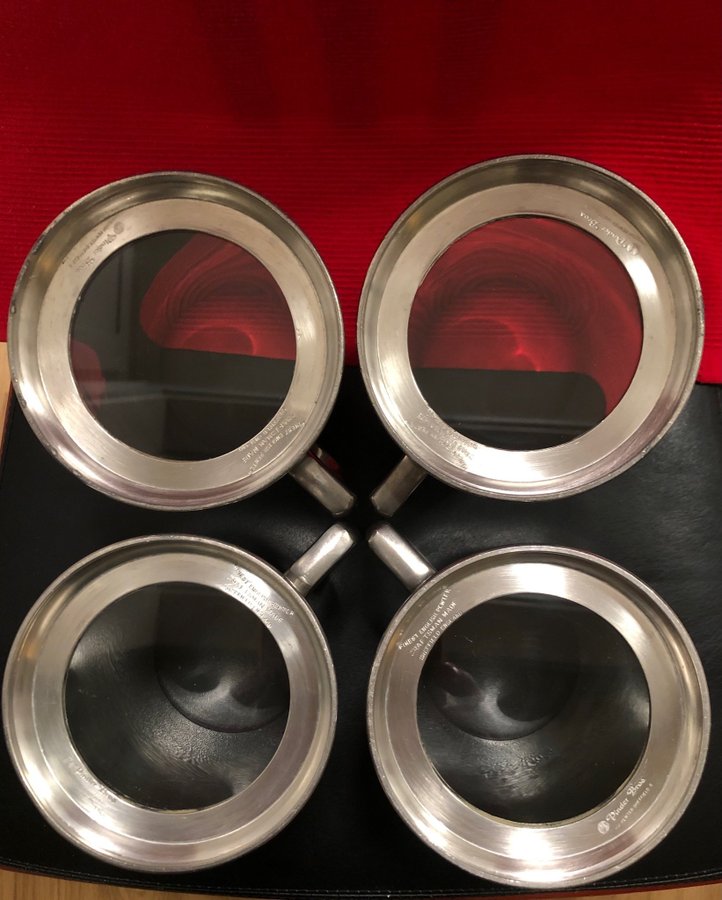 4 Tennsejdlar ölstop med glasbotten, Pinder Bro.. | Köp på Tradera ...