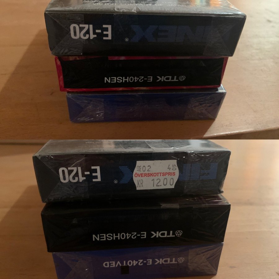 3 st VHS-kassetter TDK HS240, TDK 240 och Finne.. | Köp på Tradera ...