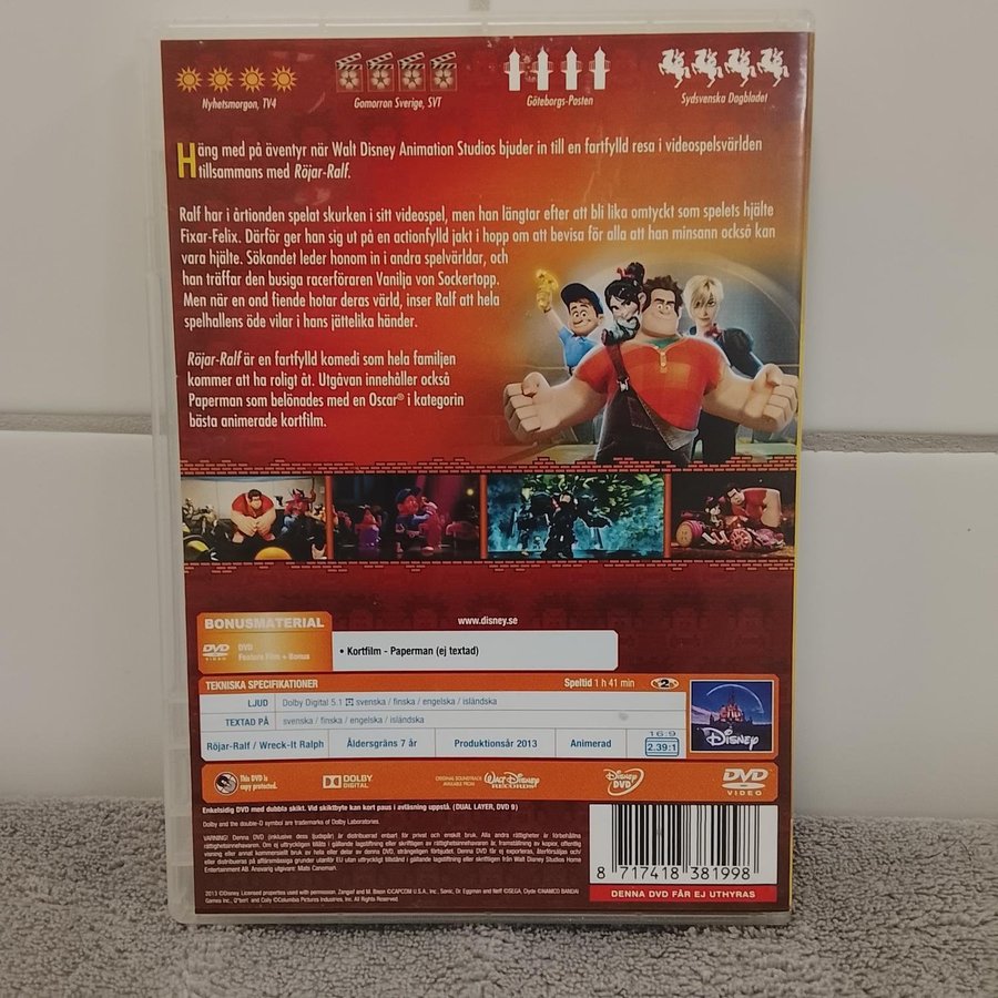 DVD - Röjar Ralf - Walt Disney Klassiker nr 51 .. | Köp på Tradera ...