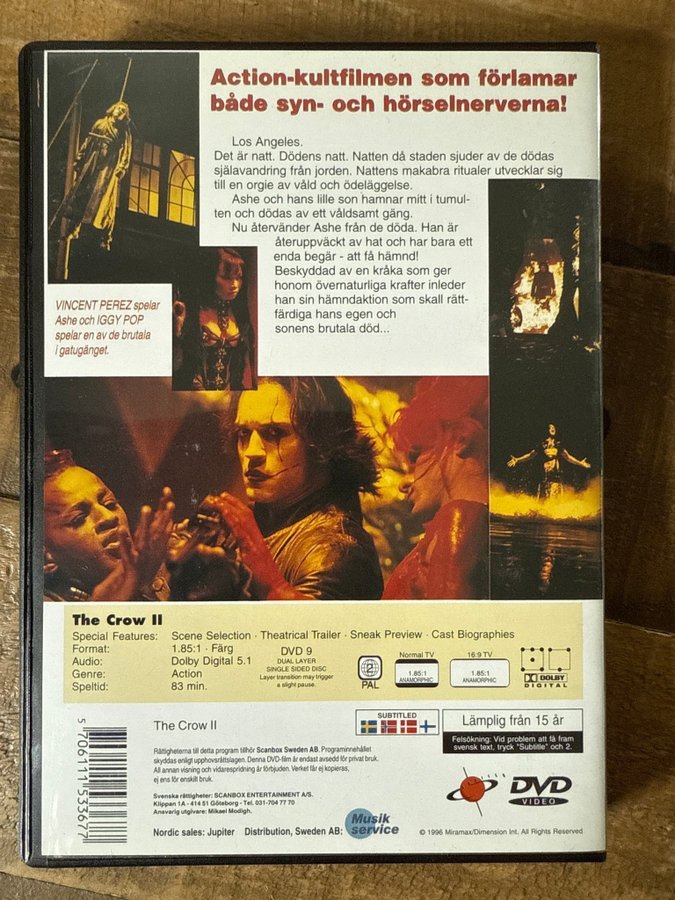 The Crow II: City of Angels, raritet, jupiter u.. | Köp på Tradera ...