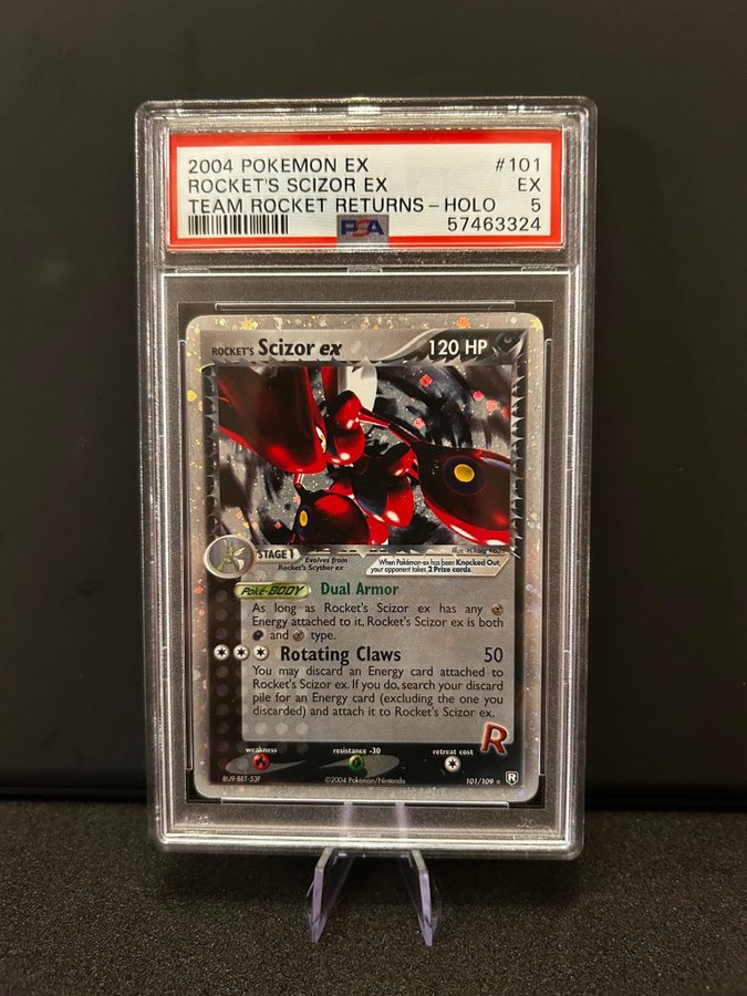PSA 5 Rocket´s Scizor ex - Pokemon Team Rocket .. | Köp på Tradera ...