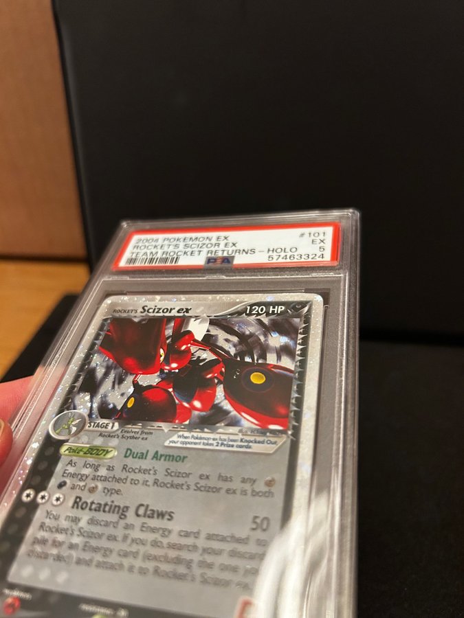 PSA 5 Rocket´s Scizor ex - Pokemon Team Rocket .. | Köp på Tradera ...