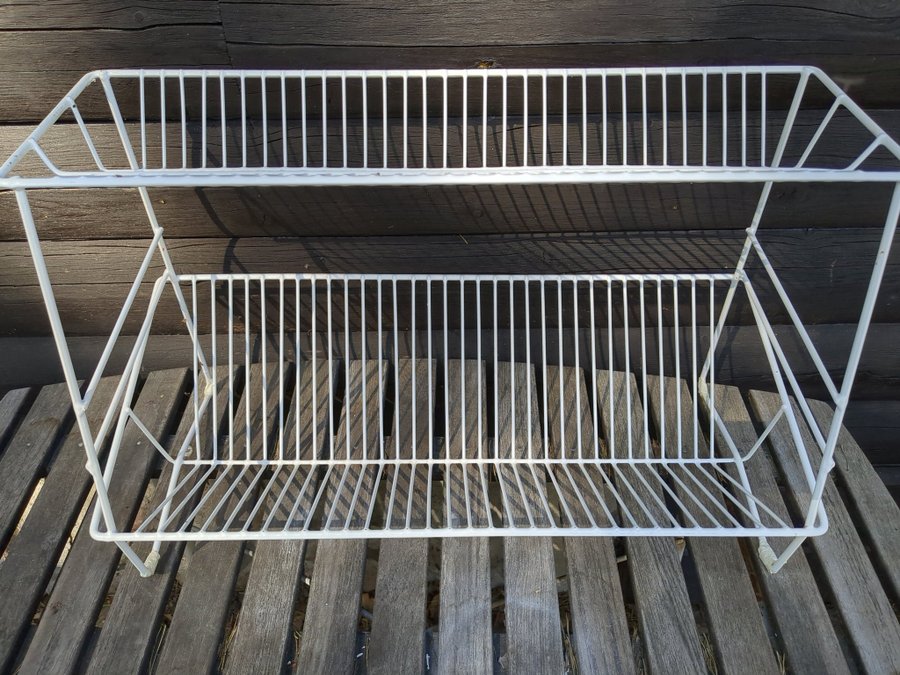 Retro stort diskställ 2 våningar - 60 tal | Köp på Tradera (597747168)