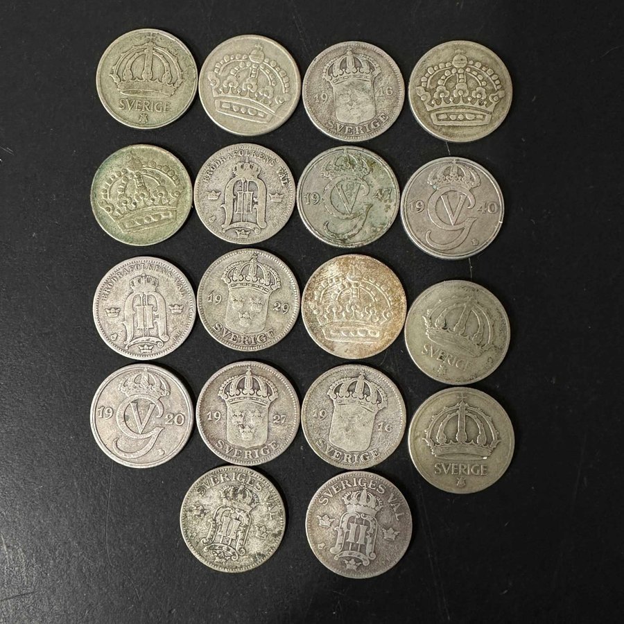 Silver Mynt 18st 50öre 86g Silvermy.. | Köp från Footly på Tradera ...