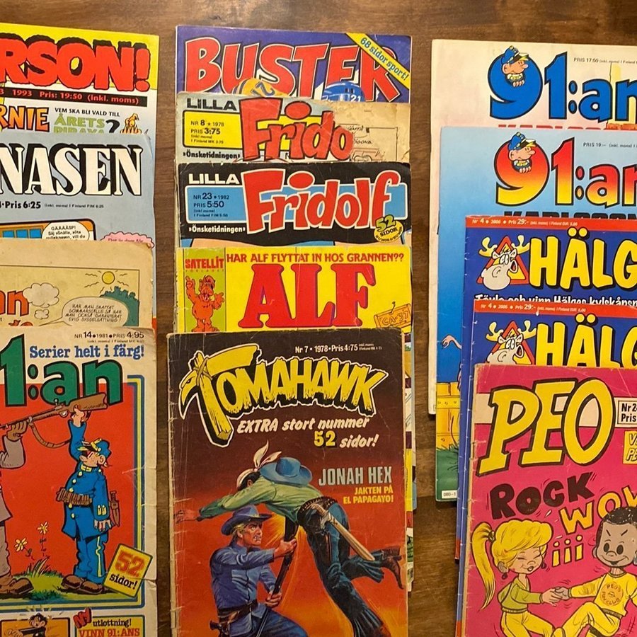 Serietidningar: Larson!, 91:an, Knasen, Frido, .. | Köp på Tradera ...