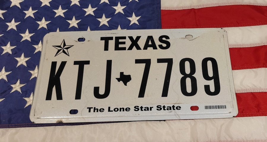 U.S. License plate - Texas - The Lone Star State | Köp på Tradera ...