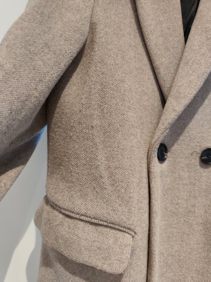Mango beige ull kappa stl S | Köp på Tradera (733449759)