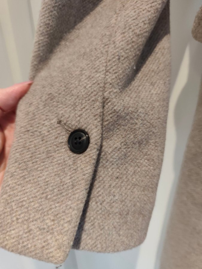 Mango beige ull kappa stl S | Köp på Tradera (733449759)